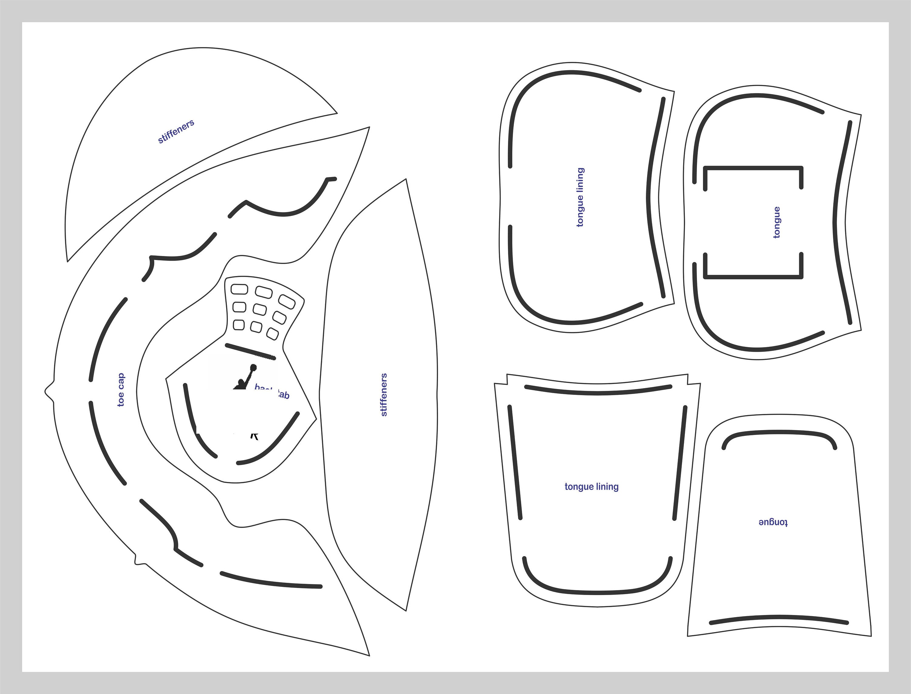 Sneaker Pattern - Etsy
