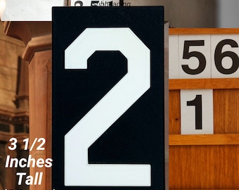 Vintage Church Hymn Board Numbers (set of 10) Black & White ...