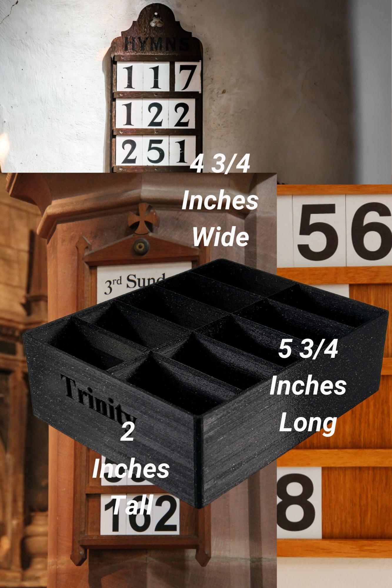 Church Hymn Board Number Box in Classic Black - 2 Sizes - Etsy