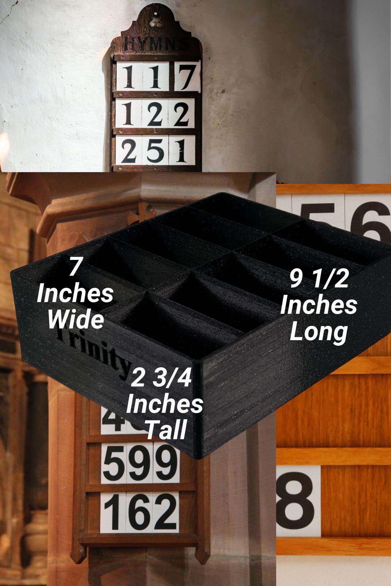 Church Hymn Board Number Box in Classic Black - 2 Sizes - Etsy