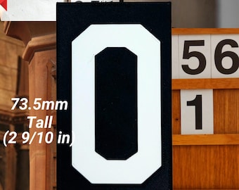 Vintage Church Hymn Board Numbers (set of 10) Black & White ...