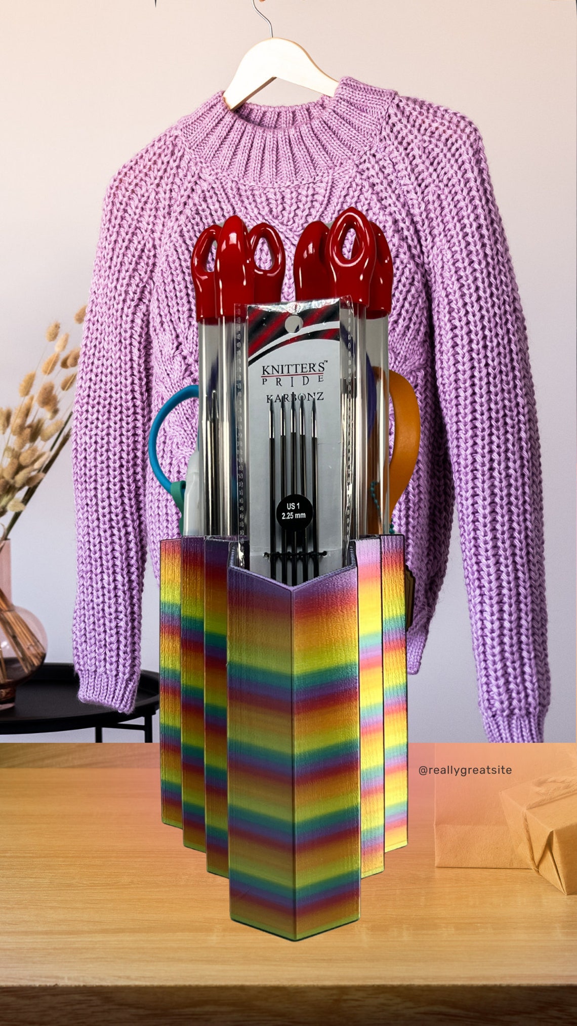 The Knitting Caddy-your Trusty Side Kick for Yarn-tastic Adventures - Etsy