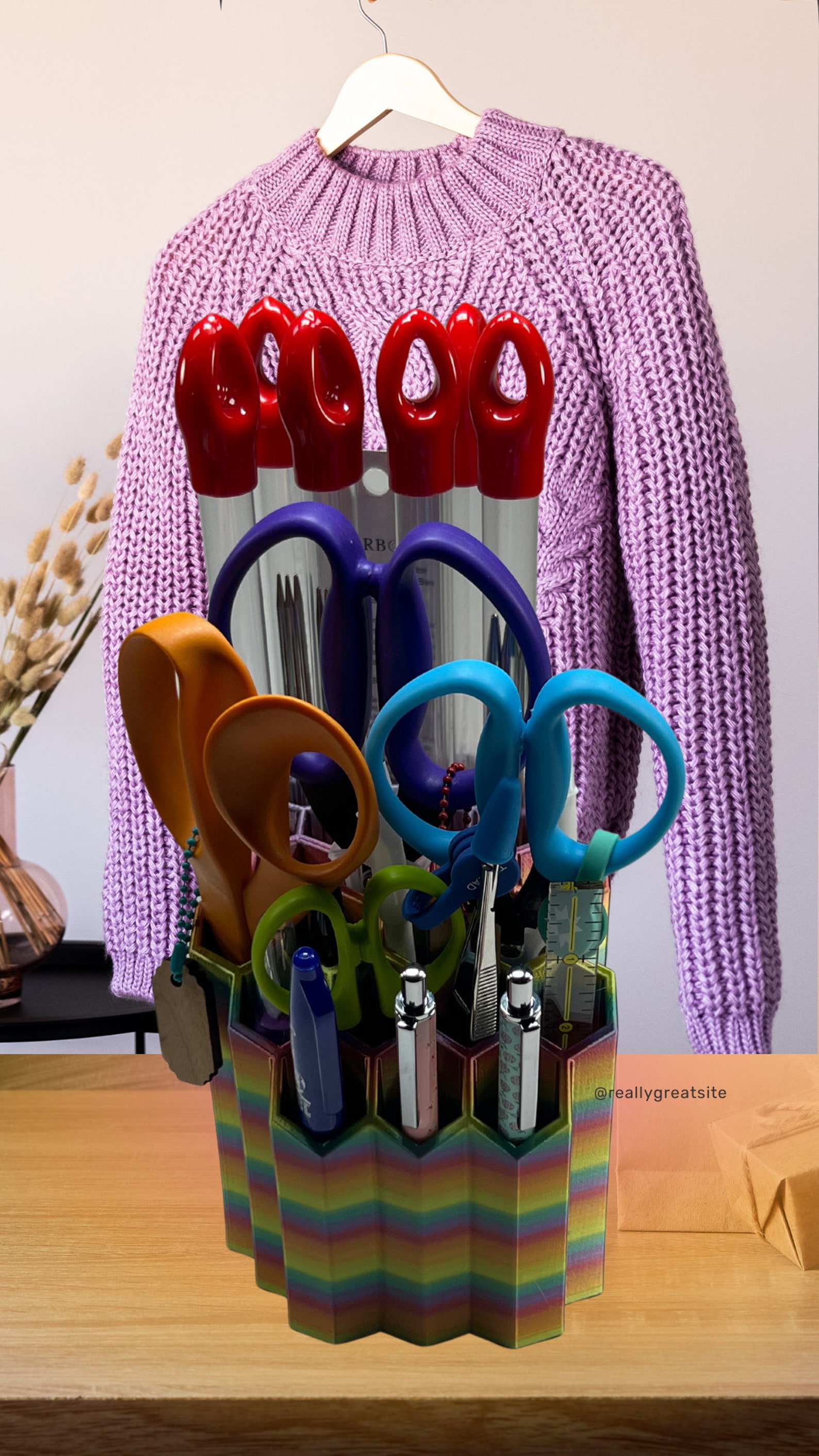 The Knitting Caddy-your Trusty Side Kick for Yarn-tastic Adventures - Etsy