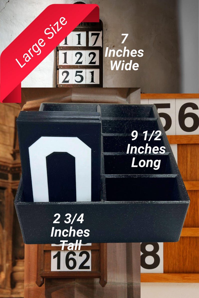 Church Hymn Board Number Box in Classic Black - 2 Sizes - Etsy