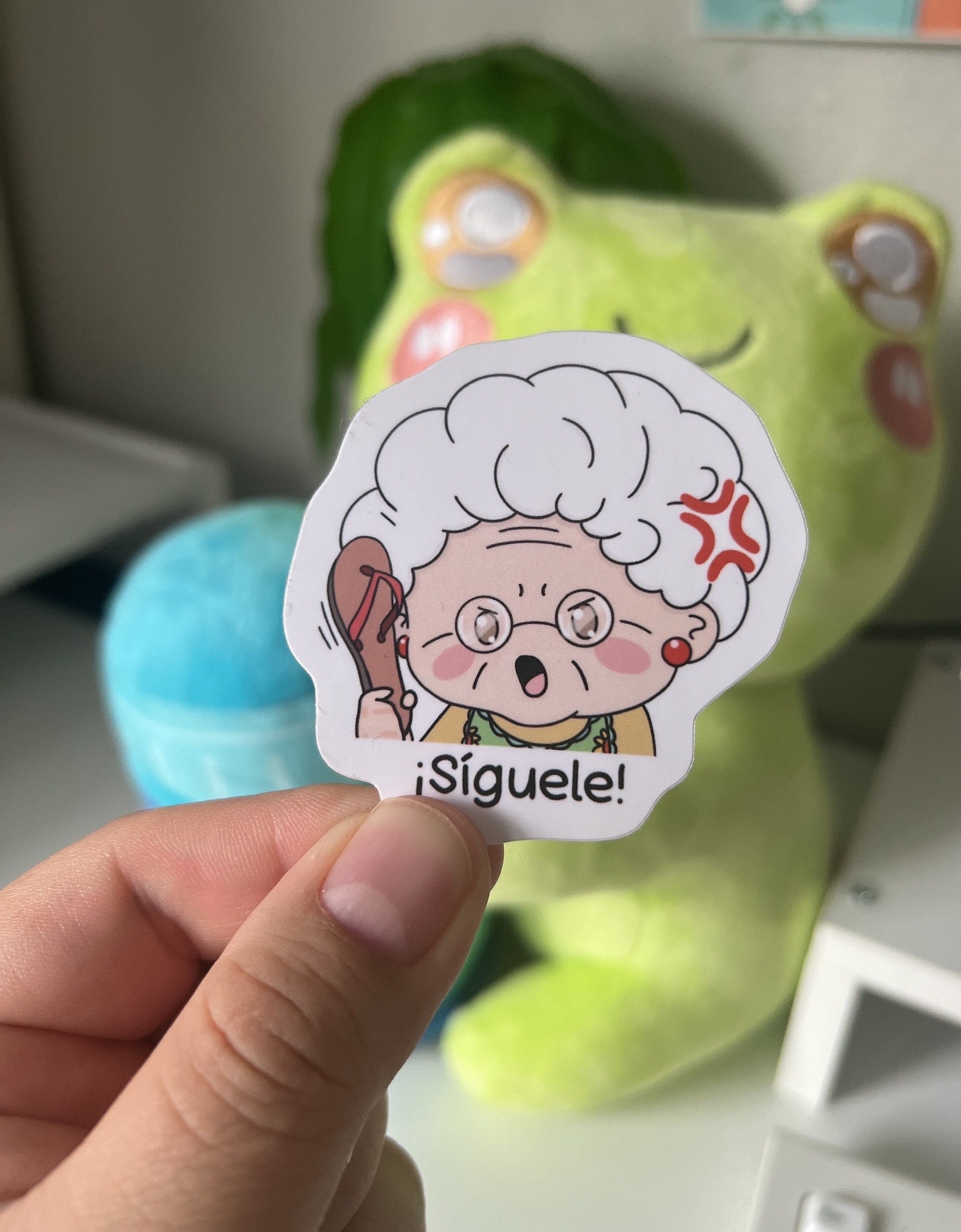 Abuelita & Chancla Sticker, Chancla Sticker, Abuelita Stickers, Mexican ...