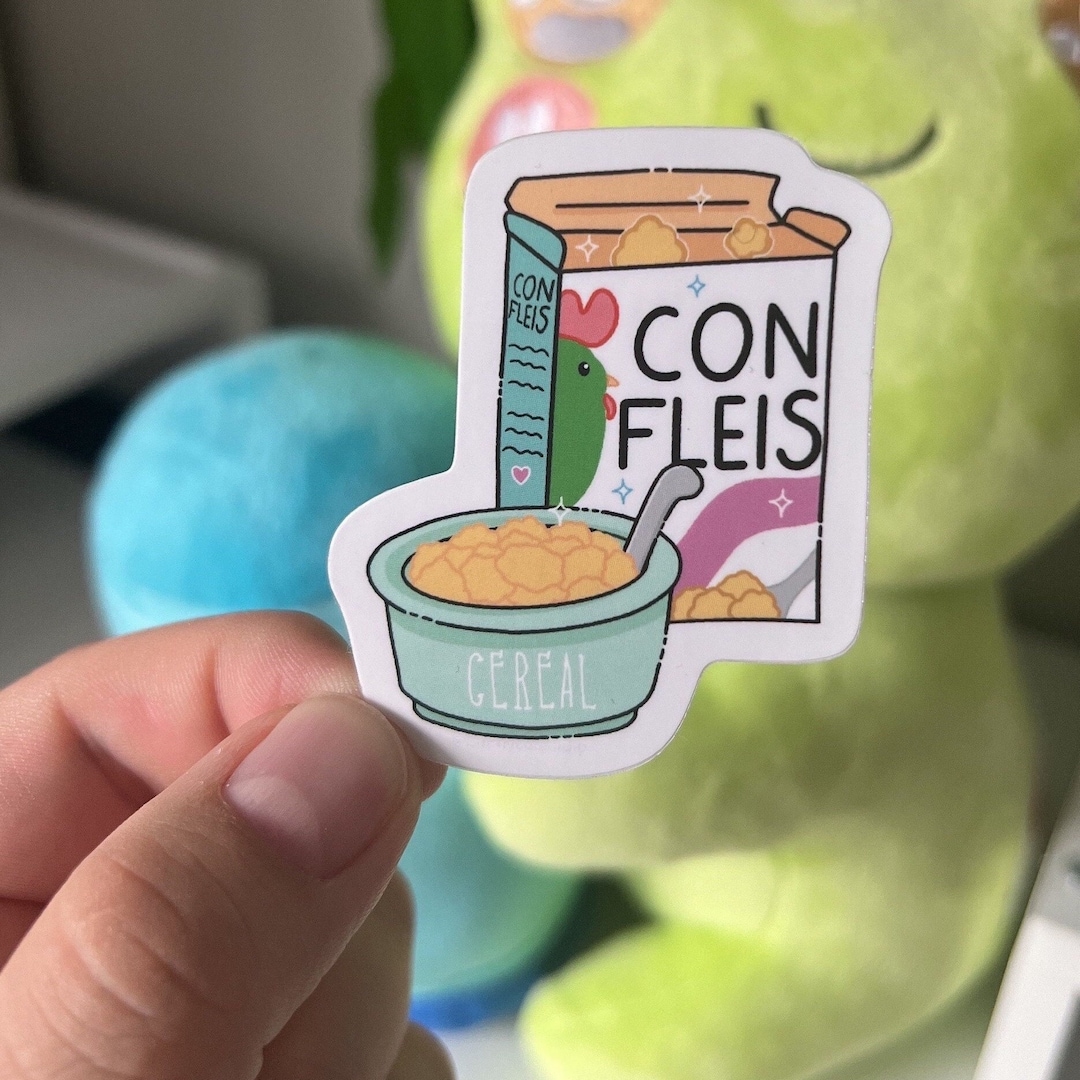 Con Fleis Cereal Sticker, Mexican Sticker, Mexican Food Sticker, Latina Stickers Cereal Box ...