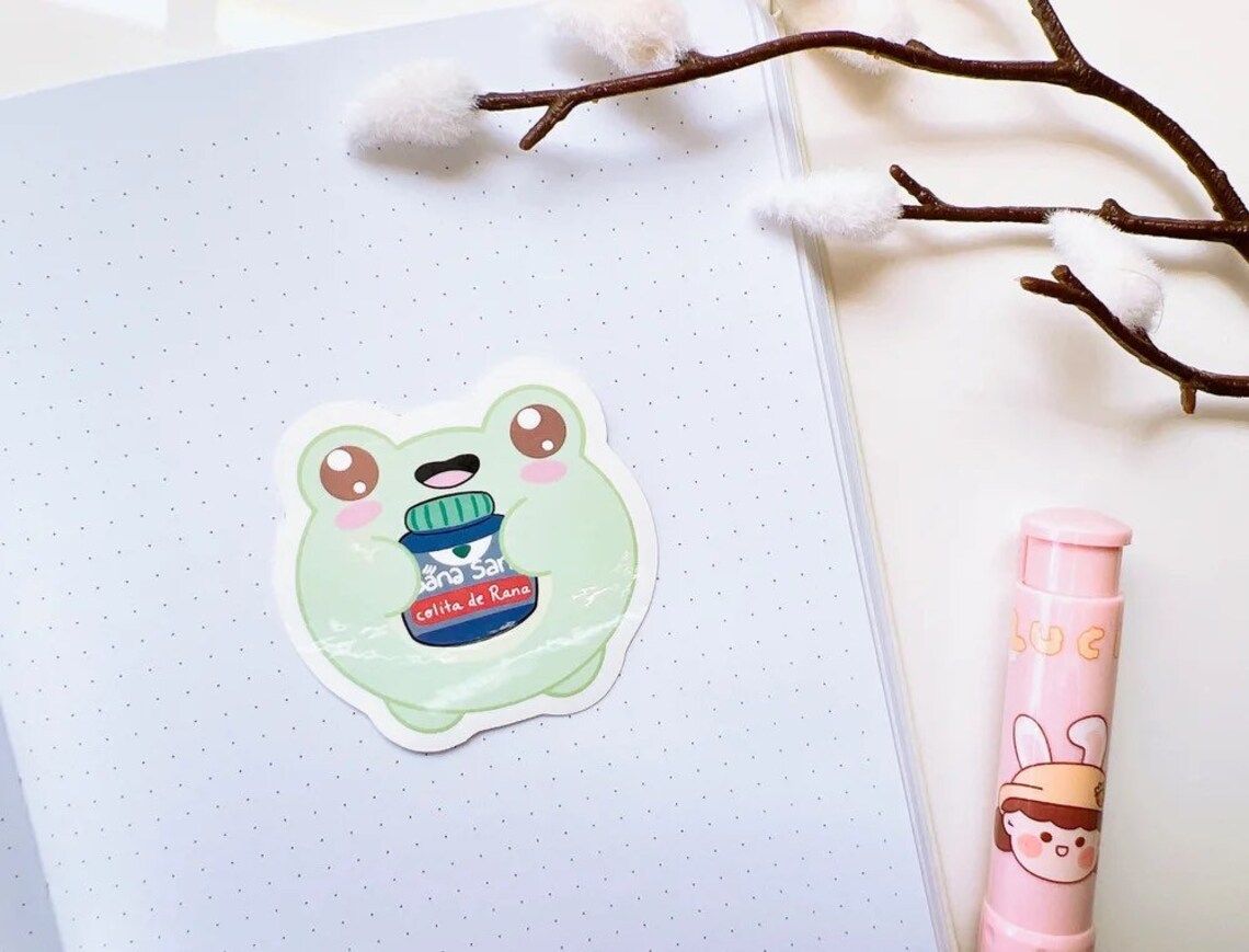 Froggy Sana Sana Colita De Rana Vinyl Sticker Frog Stickers - Etsy