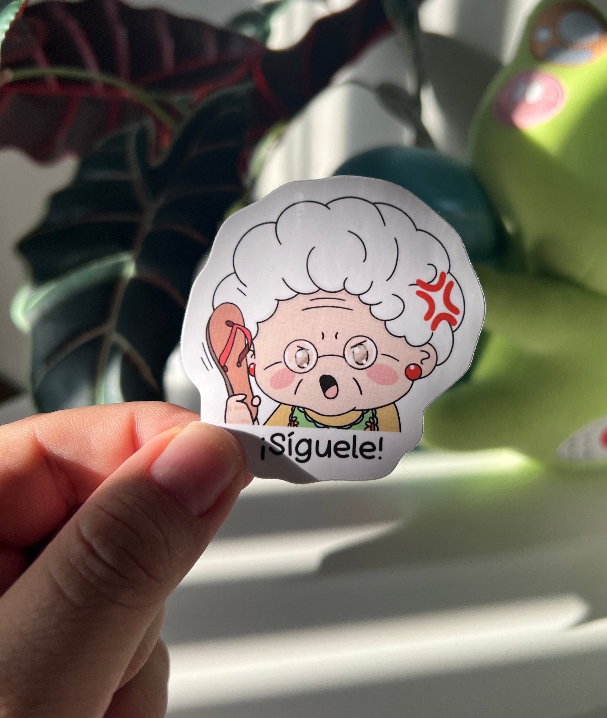 Abuelita & Chancla Sticker, Chancla Sticker, Abuelita Stickers, Mexican ...