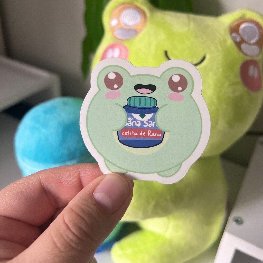 Froggy Sana Sana Colita De Rana Vinyl Sticker, Frog Stickers, Kawaii ...