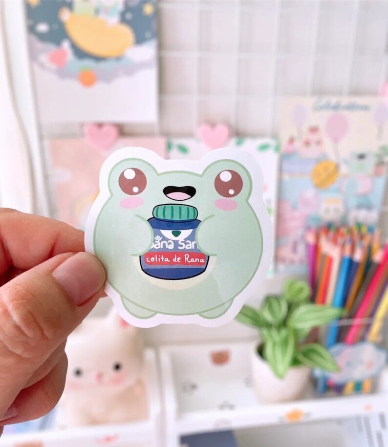 Froggy Sana Sana Colita De Rana Vinyl Sticker Frog Stickers - Etsy
