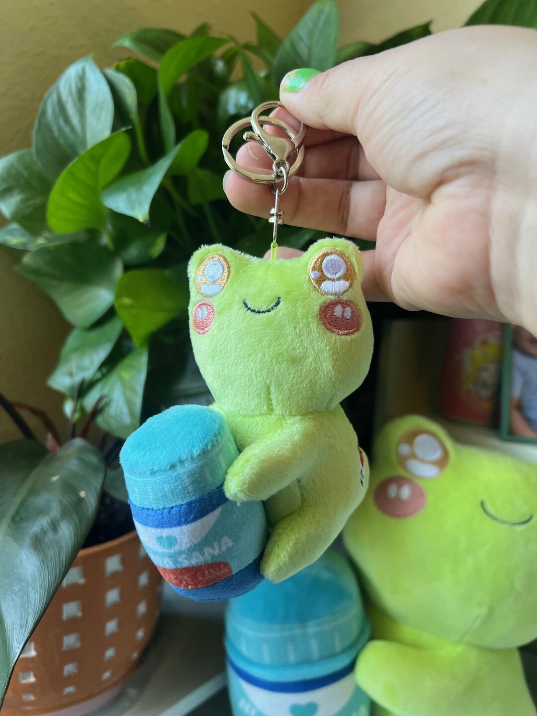 Sana Sana Rana Plush Keychain, Frog Bag Charm, Frog Stuffed Animal ...