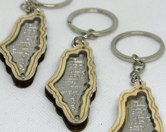 Palestine Flag Map Fist Keychain - Etsy