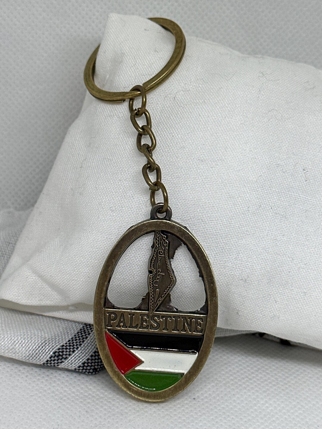 Palestinian Flag and Handala Bronze Tone Finishkeychain - Etsy