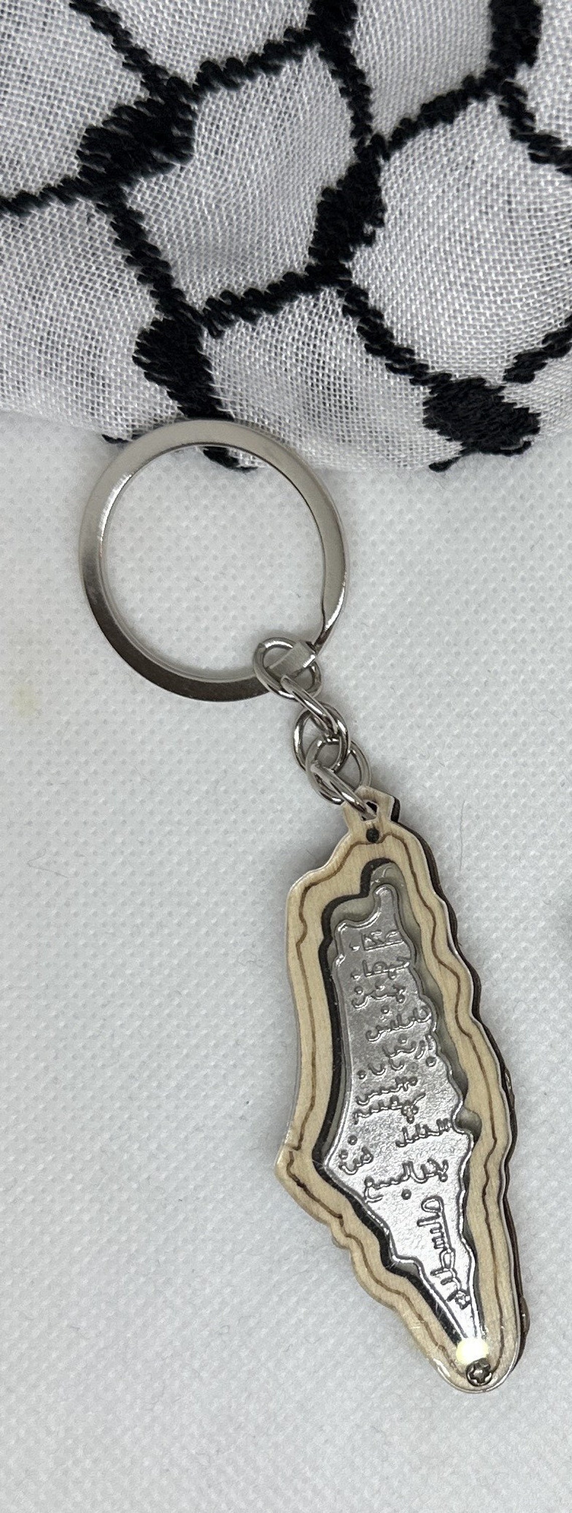 Palestinian Map Keychain 1 Wooden Frame Outline of - Etsy