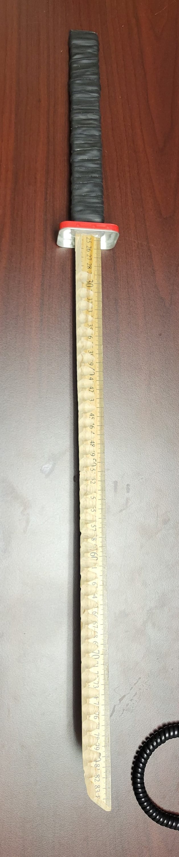 Custom Wooden Yard Stick/ Ruler Sword Made to Order. Ninjato, Katana ...