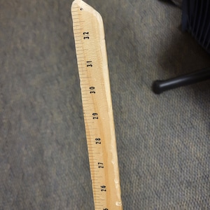 Custom Wooden Yard Stick/ Ruler Sword Made to Order. Ninjato, Katana ...