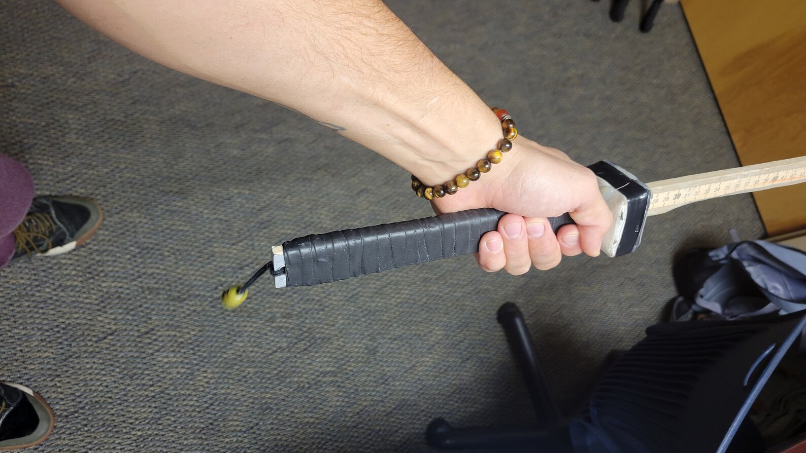 Custom Wooden Yard Stick/ Ruler Sword Made to Order. Ninjato, Katana ...