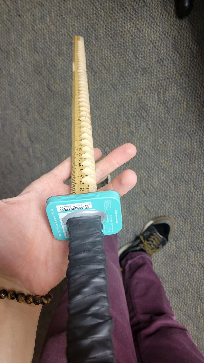 Custom Wooden Yard Stick/ Ruler Sword Made to Order. Ninjato, Katana ...