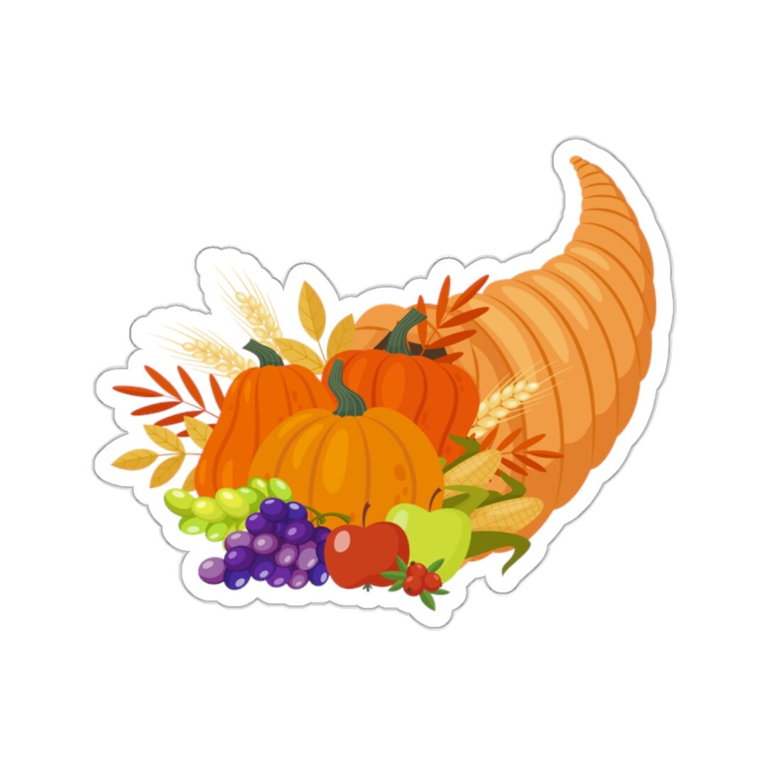 Cornucopia Sticker - Etsy