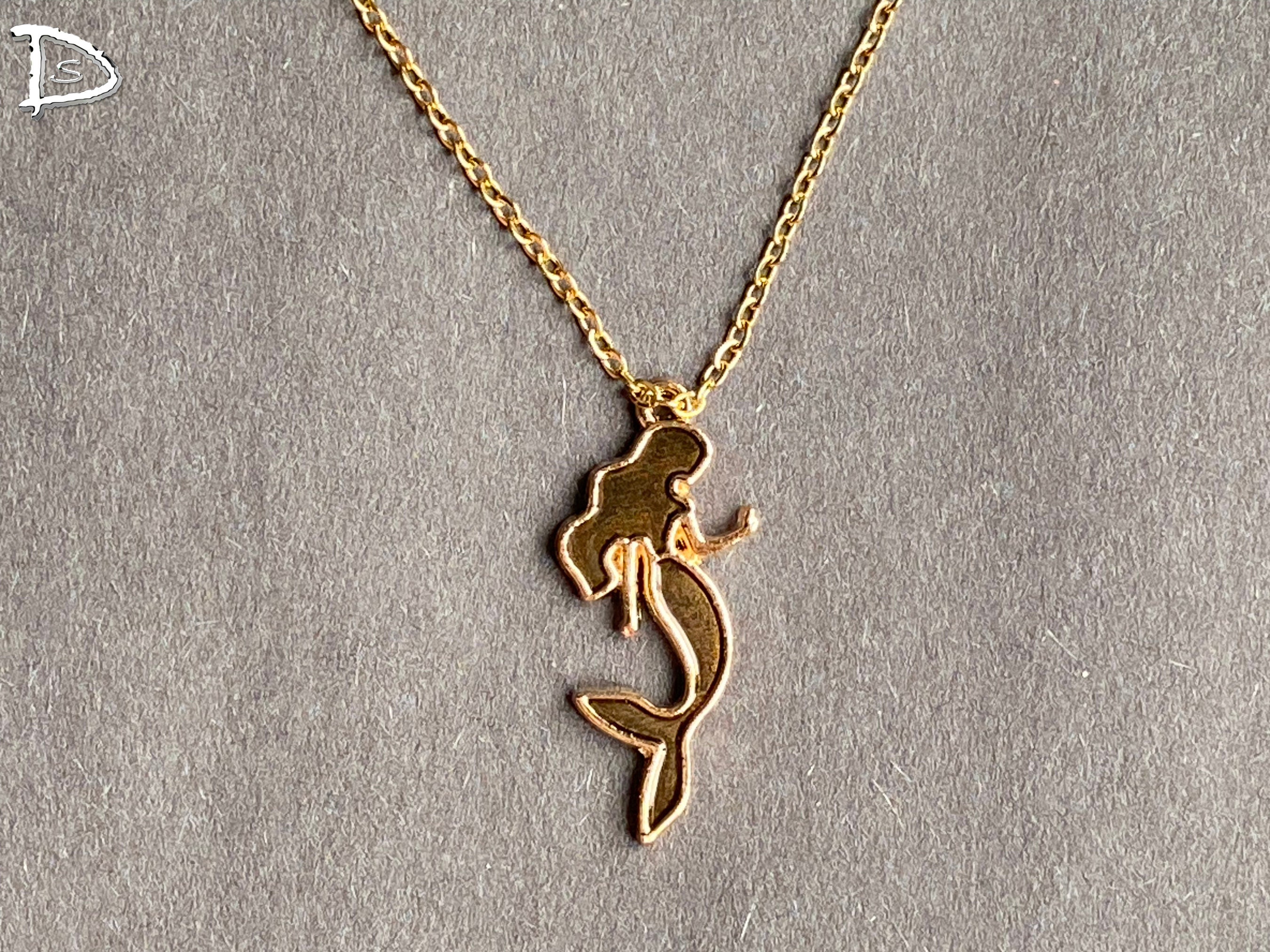 Mermaid Chain Necklace Mermaid Pendant Necklace Teens and Kids Necklace ...