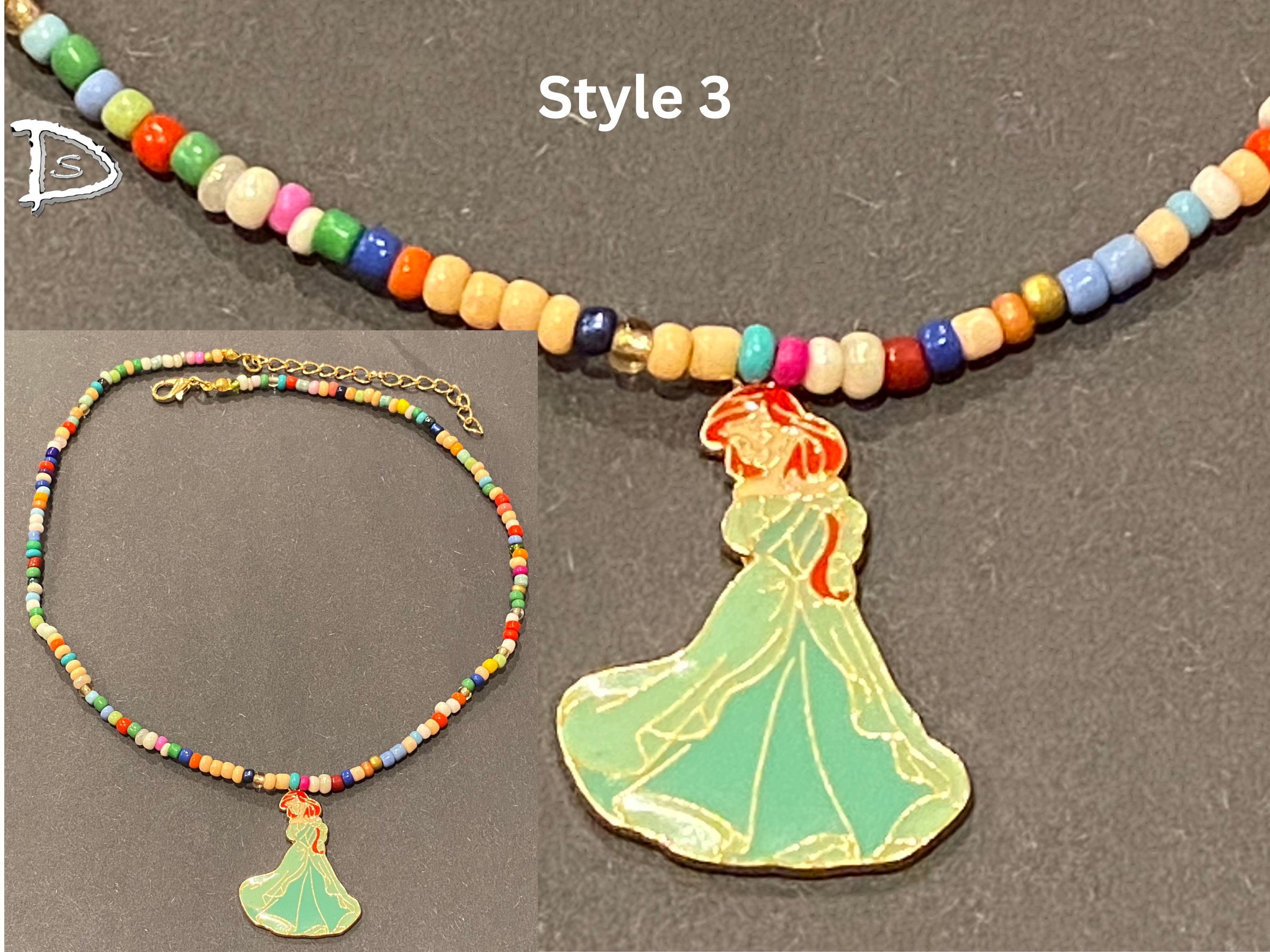 Princess Necklace Disney Princess Inspired Necklace Boho Bohemian ...