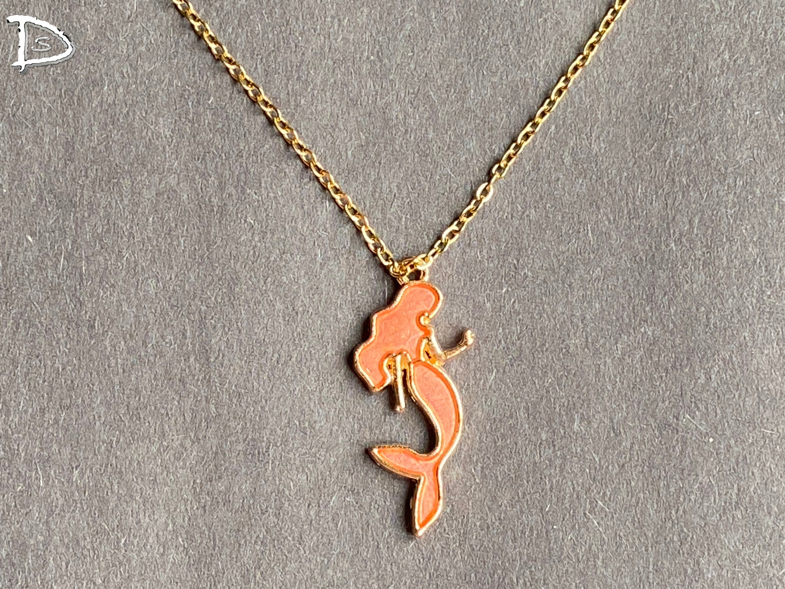 Mermaid Chain Necklace Mermaid Pendant Necklace Teens and Kids Necklace ...