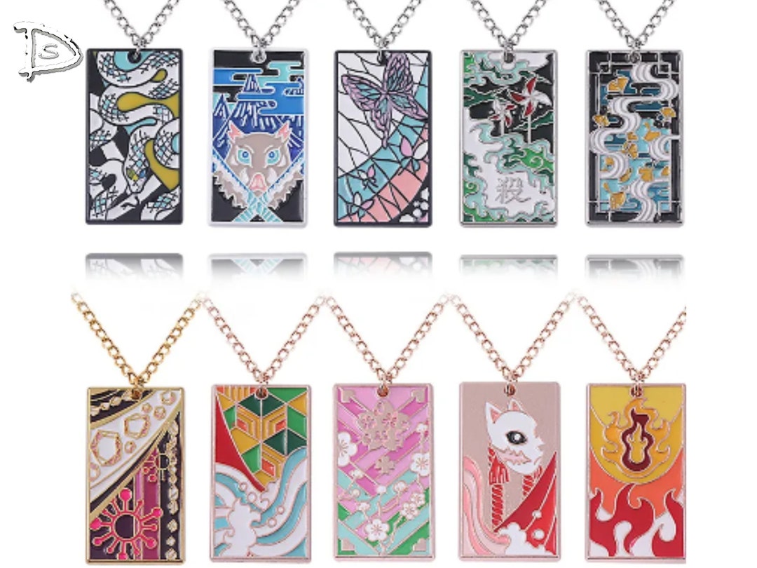 Anime Pendant Necklace Demon Slayer Pendant Necklace Anime - Etsy