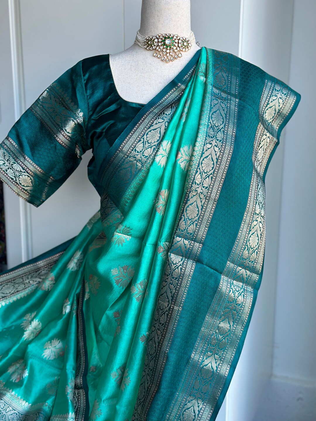 Pure Chiniya Silk Saree Simple Party Wear Saree - Etsy