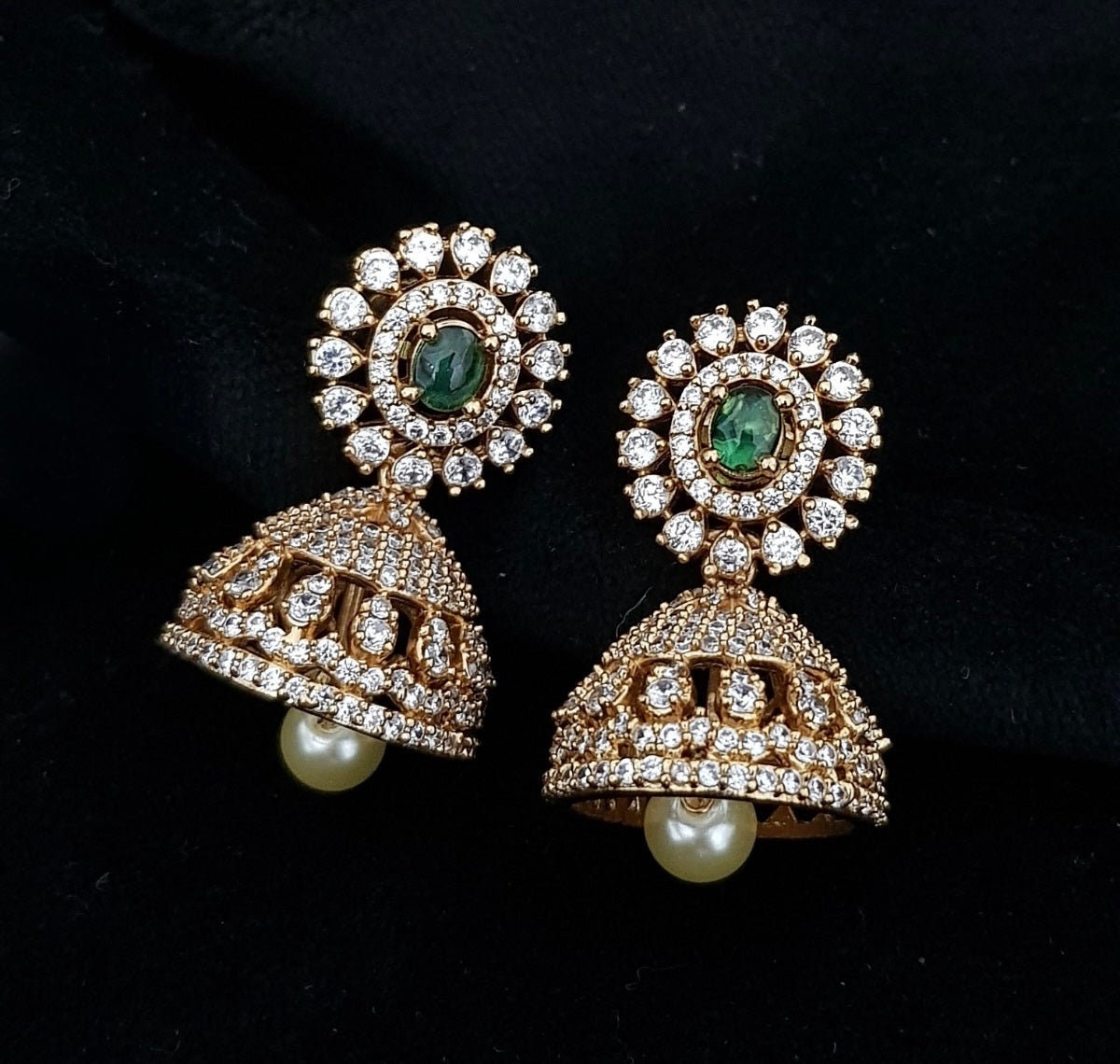 Cz Jumki Pretty Jumki Indian Traditional Jewelry - Etsy