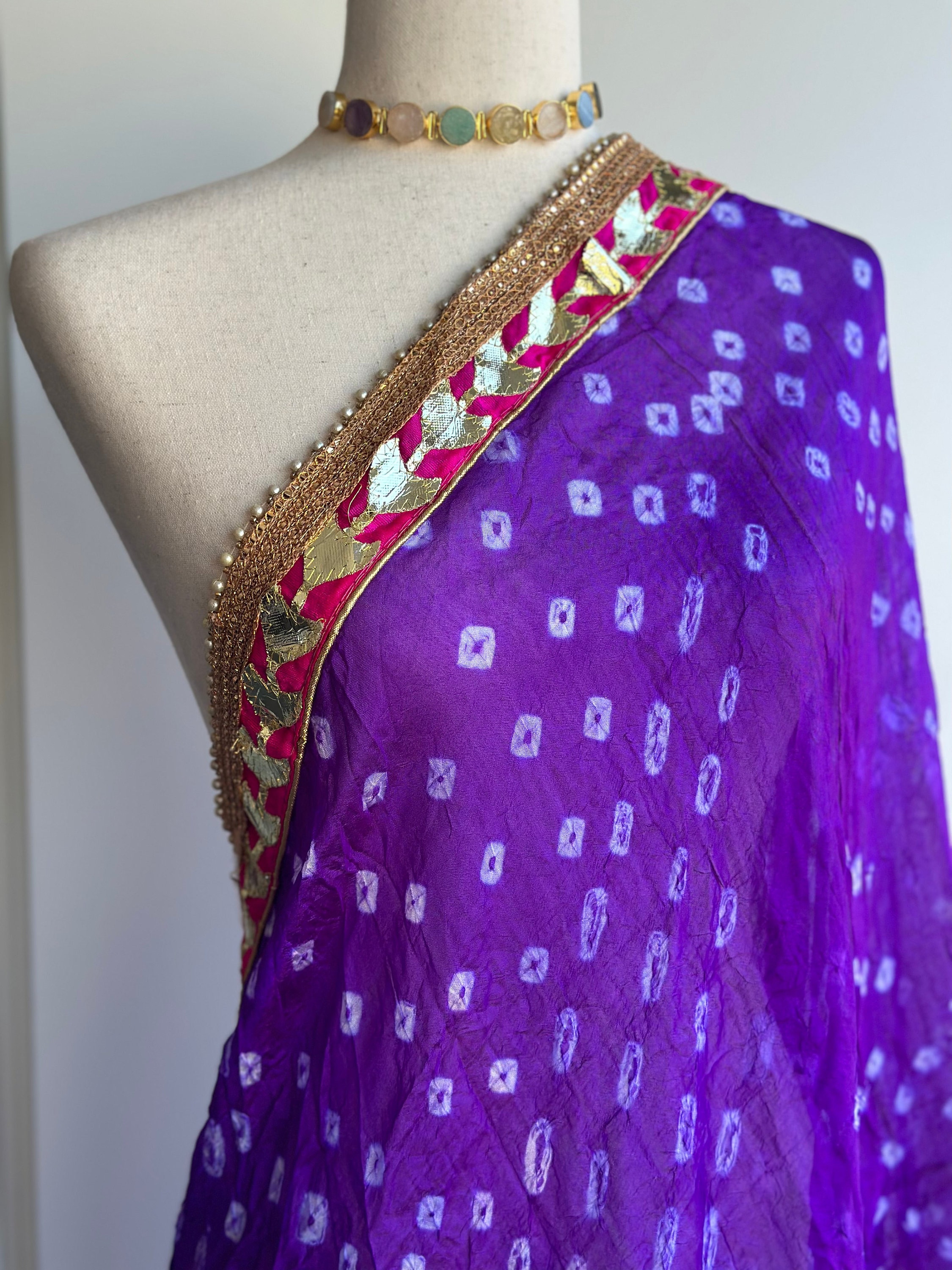 Bandini Dupatta Gota Patti Lace Dupatta - Etsy