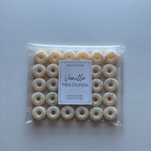 Vanilla Mini Donuts All Natural Soy Wax Melts | Vanilla Scented Premium ...