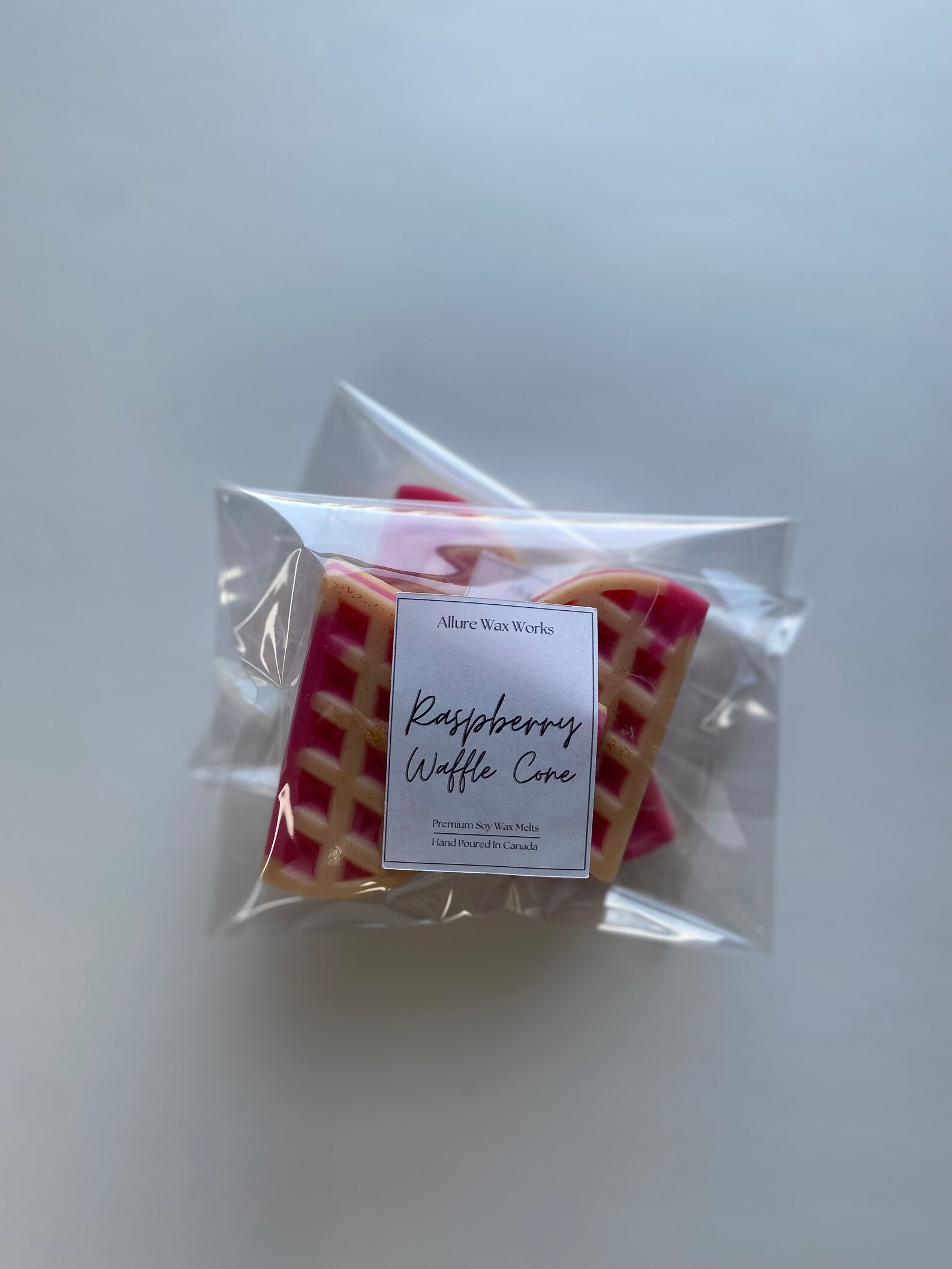 Raspberry Waffle Cone All Natural Wax Melts | Premium Food Shaped ...