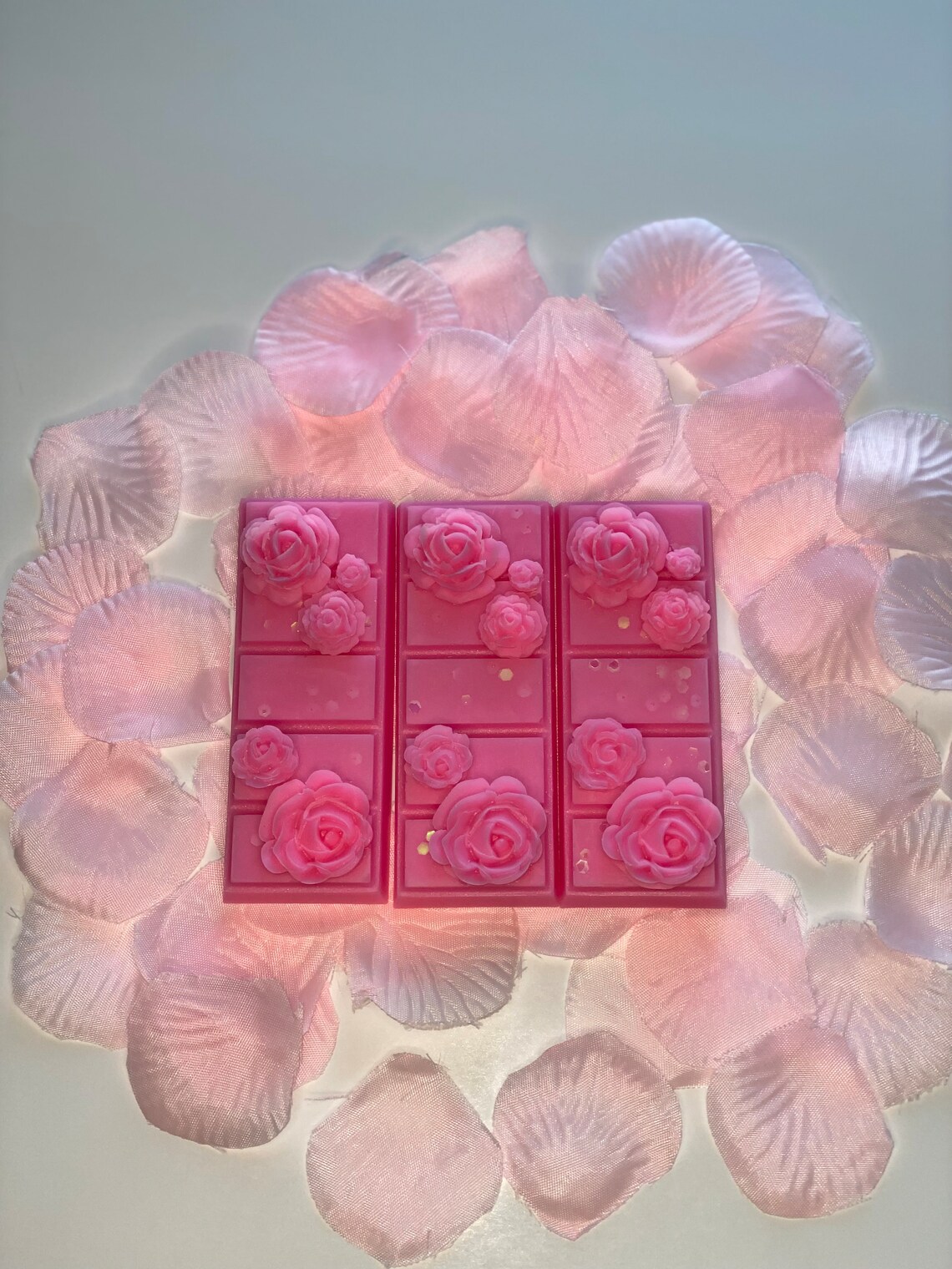 Rose Petals All Natural Soy Snapbar Wax Melts Rose Scented Premium ...