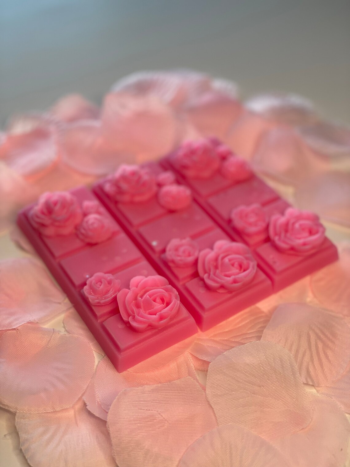 Rose Petals All Natural Soy Snapbar Wax Melts Rose Scented Premium ...