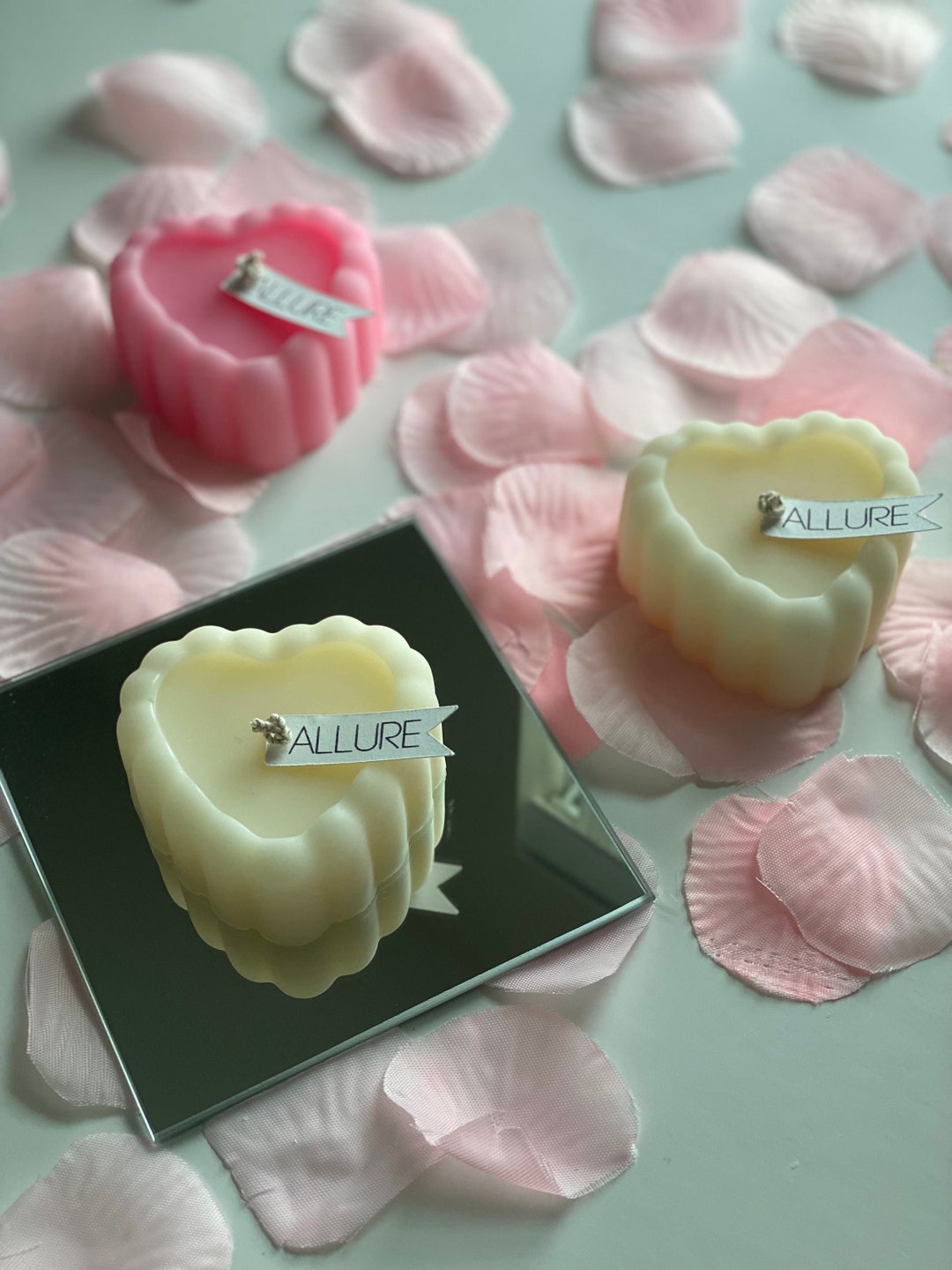 Heart Shaped Cake Candle | Heart Cake All Natural Soy Wax Candle - Etsy