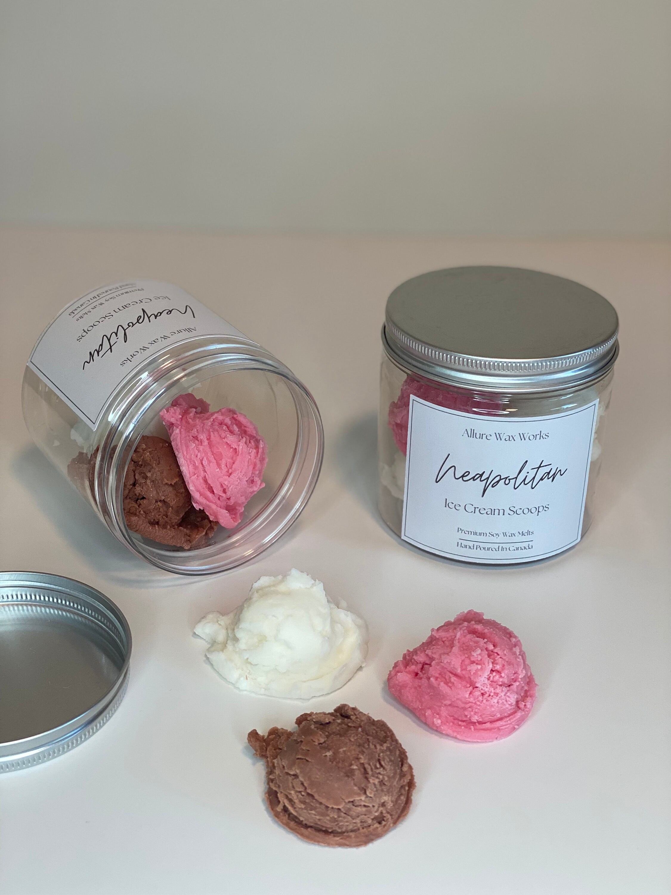 Ice Cream Scoop Natural Soy Wax Melts Vanilla, Strawberry, Chocolate ...