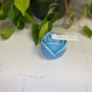 Rosette Soy Candle | Rose Blossom Bouquet Candle | Custom Flower Candle ...
