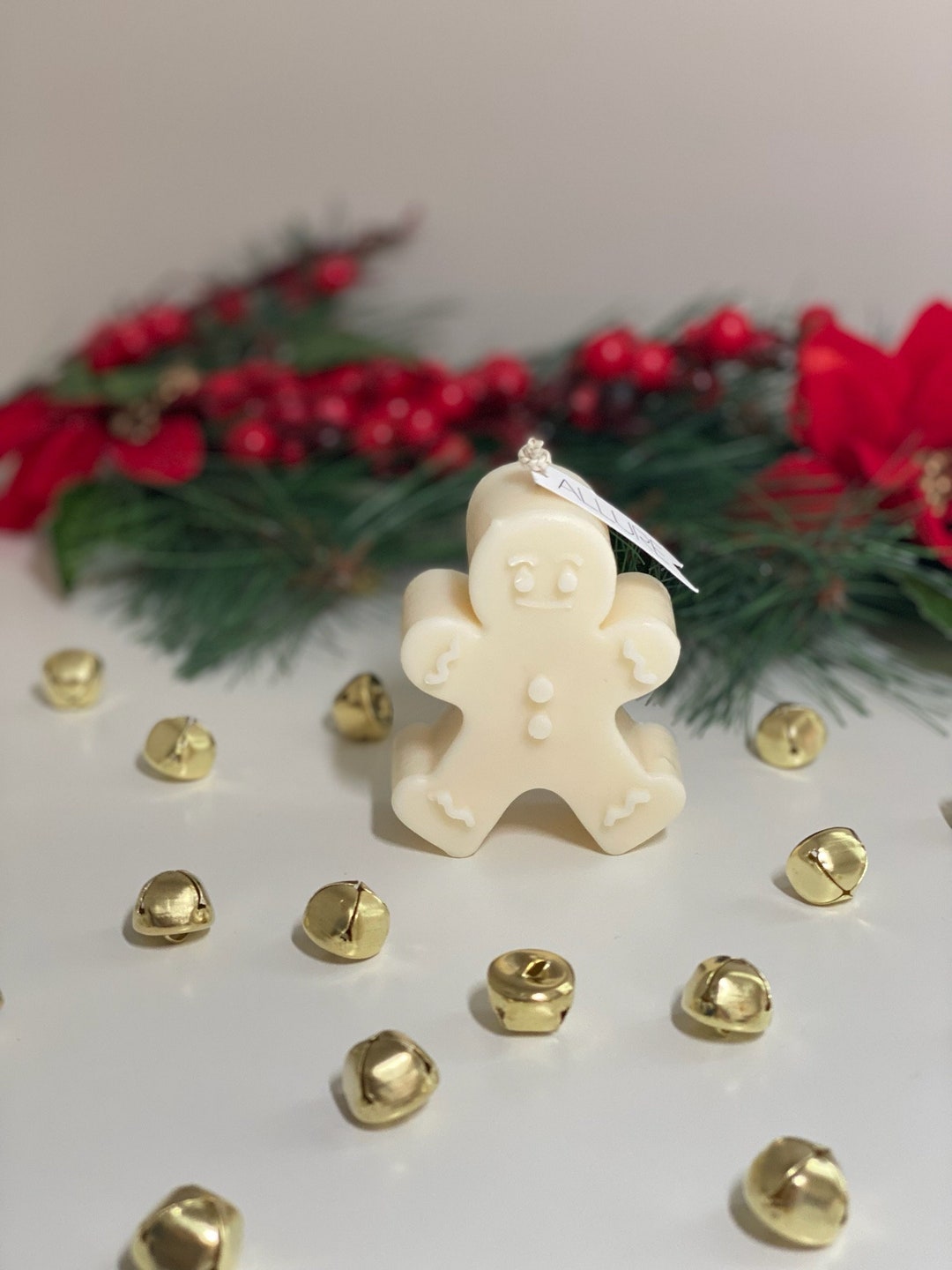 Gingerbread Man Candle | Classic Gingerbread Men All Natural Soy Wax ...