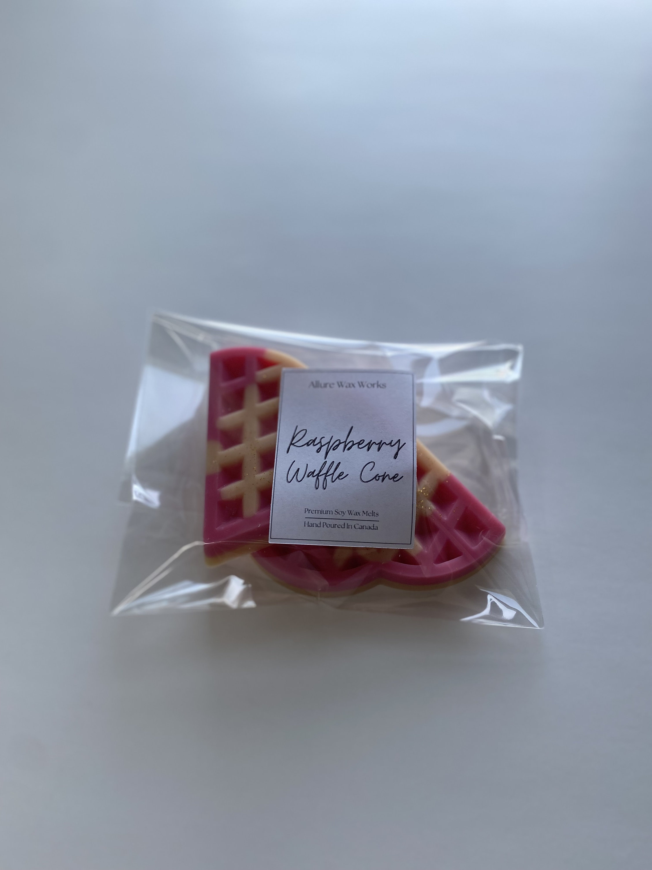 Raspberry Waffle Cone All Natural Wax Melts | Premium Food Shaped ...