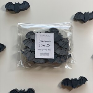 Vanilla & Cinnamon Mini Spooky Bat All Natural Soy Wax Melts ...