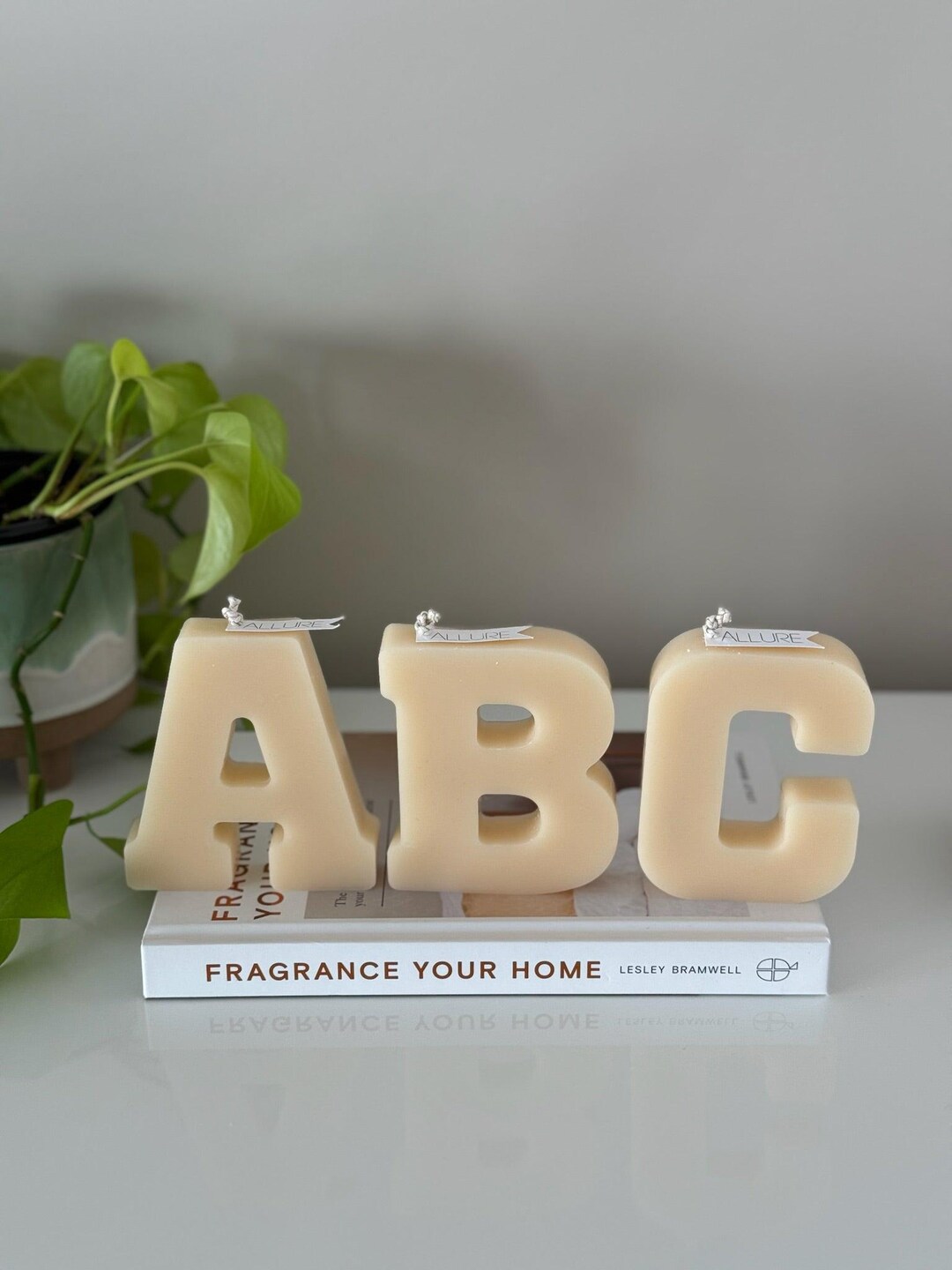 Large Letter Candle - Etsy