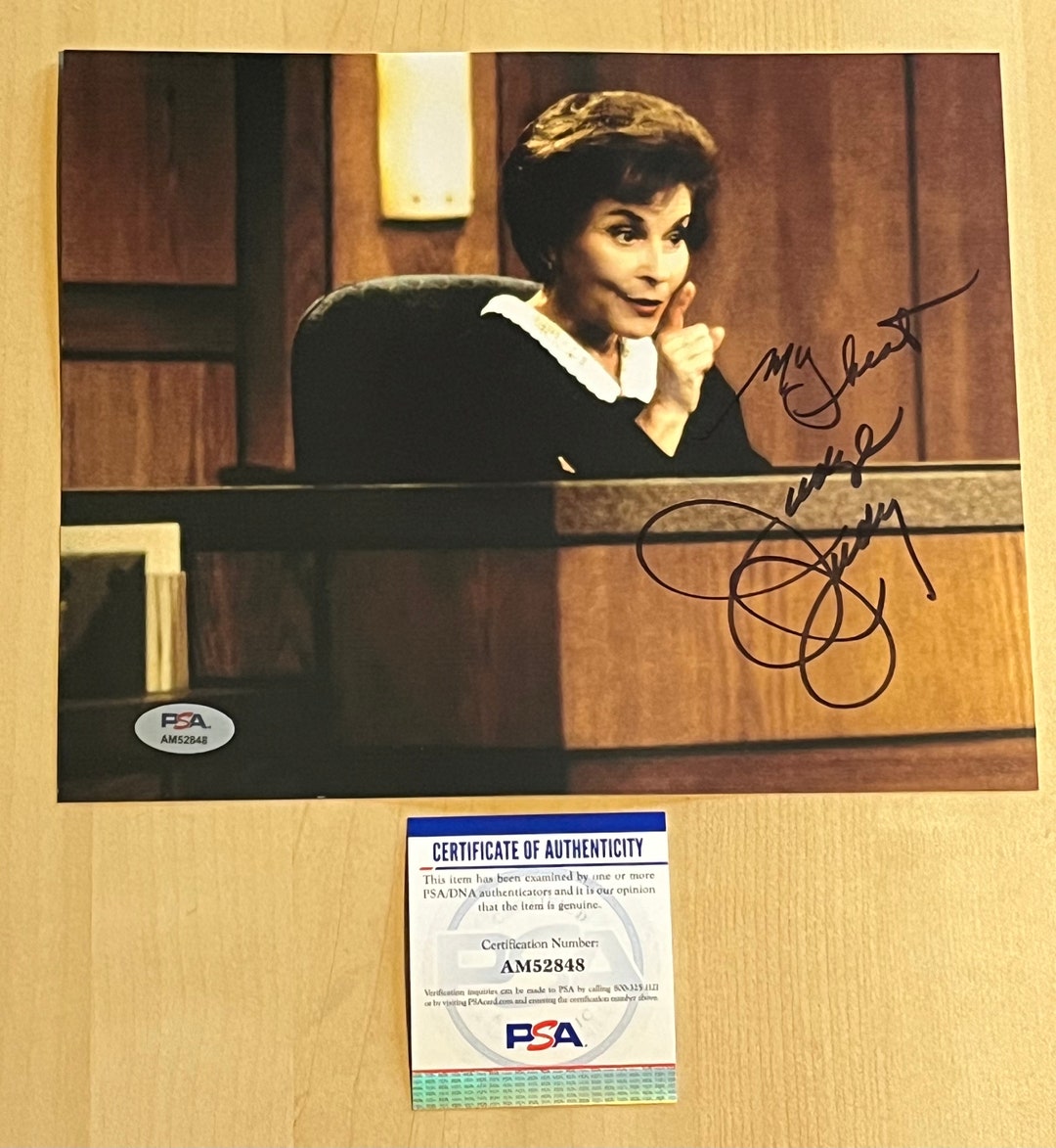 Judge Judy Hand Signed 8x10 Photo Autographed Judy Sheindlin Very Rare ...