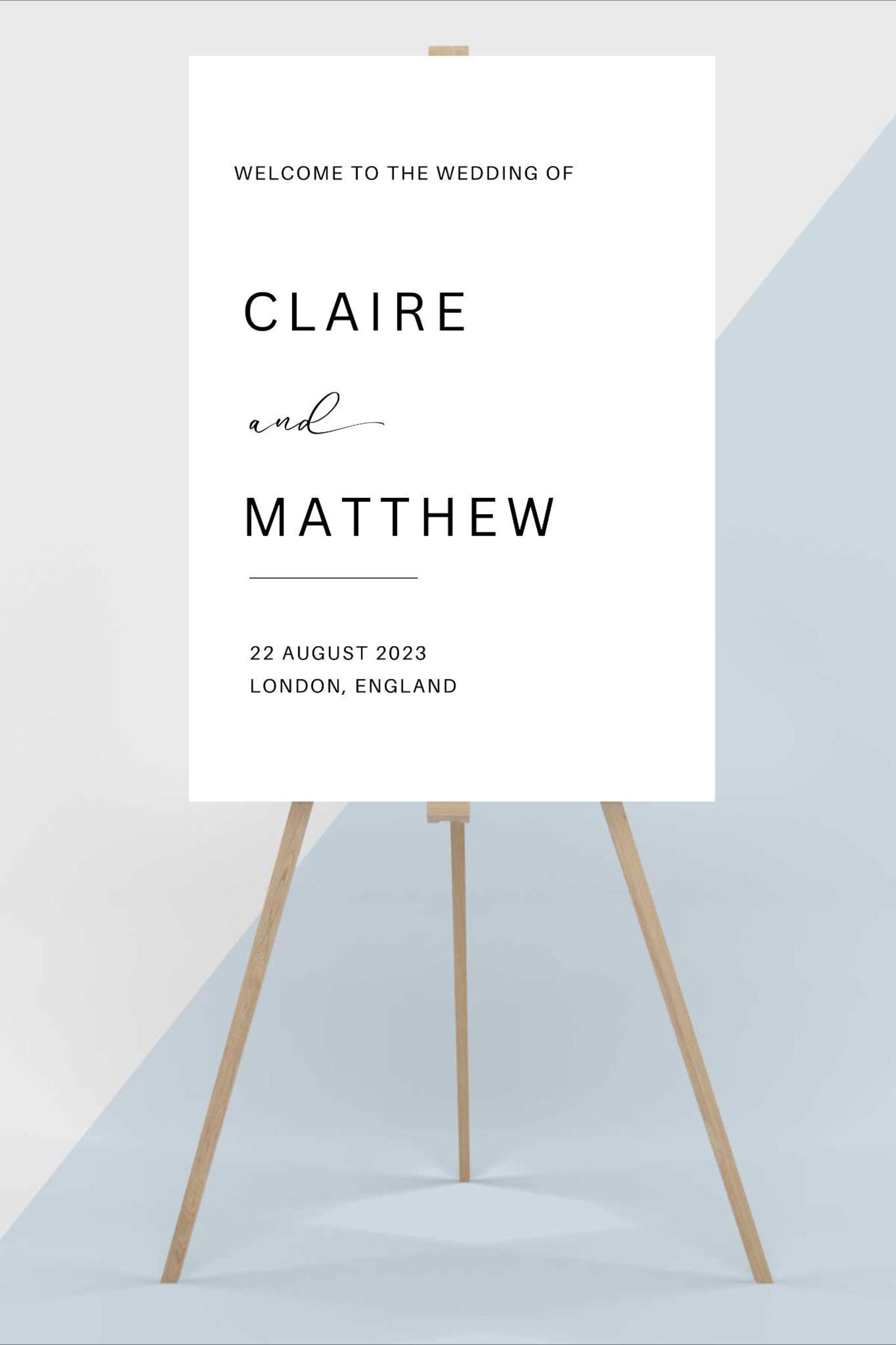 Printed Wedding Welcome Sign - Various Designs - A3/a2/a1/digital ...