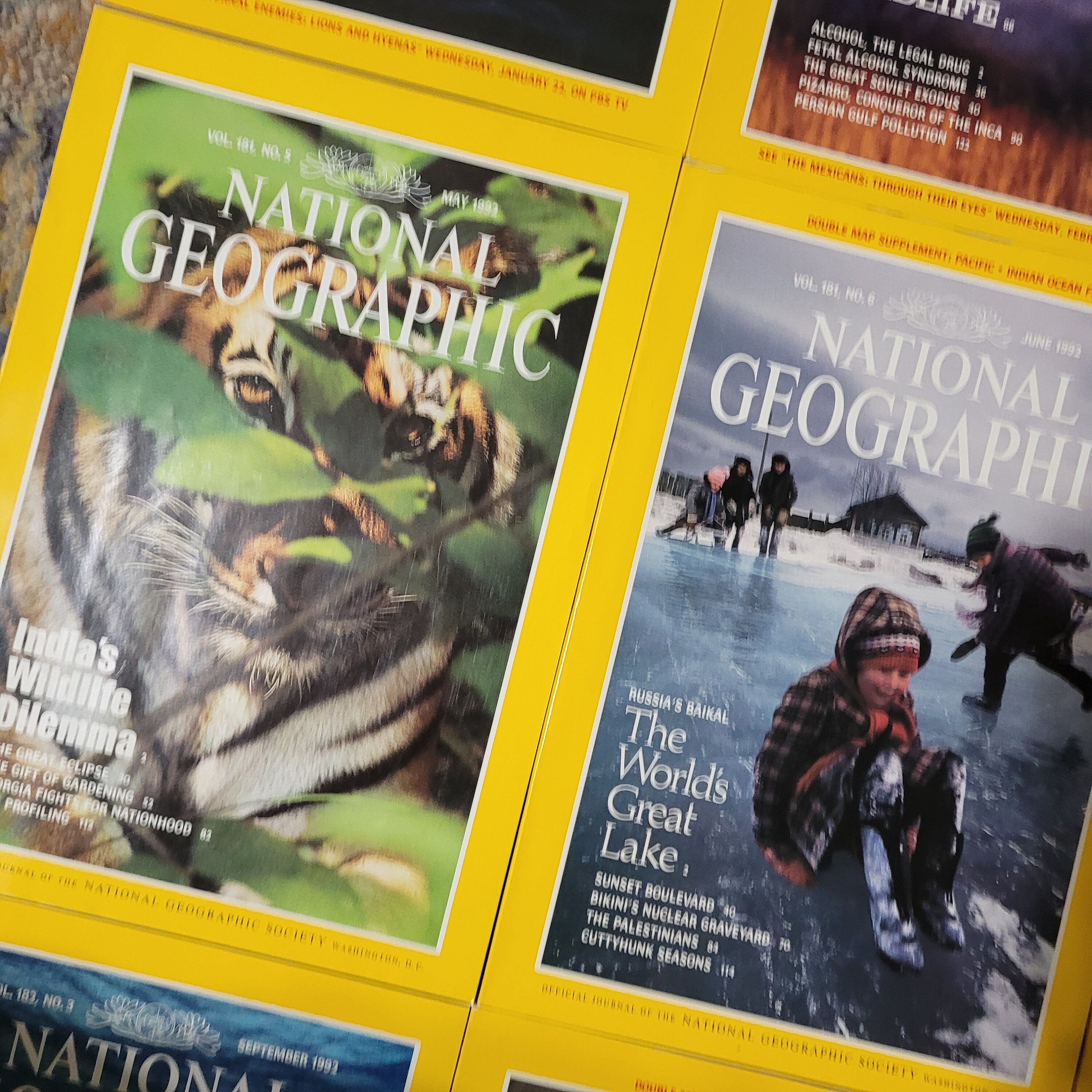1992 National Geographic Magazine Collection Full Year Nat Geo Vintage ...