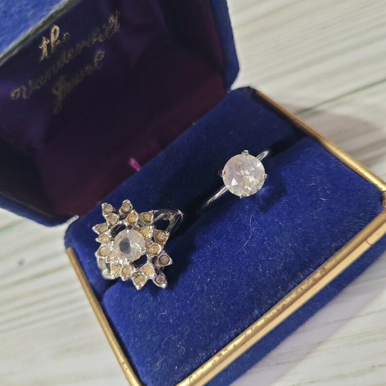 Set of Two Vintage 1980s the Vanderbilt Jewel Company Rings Replicas ...