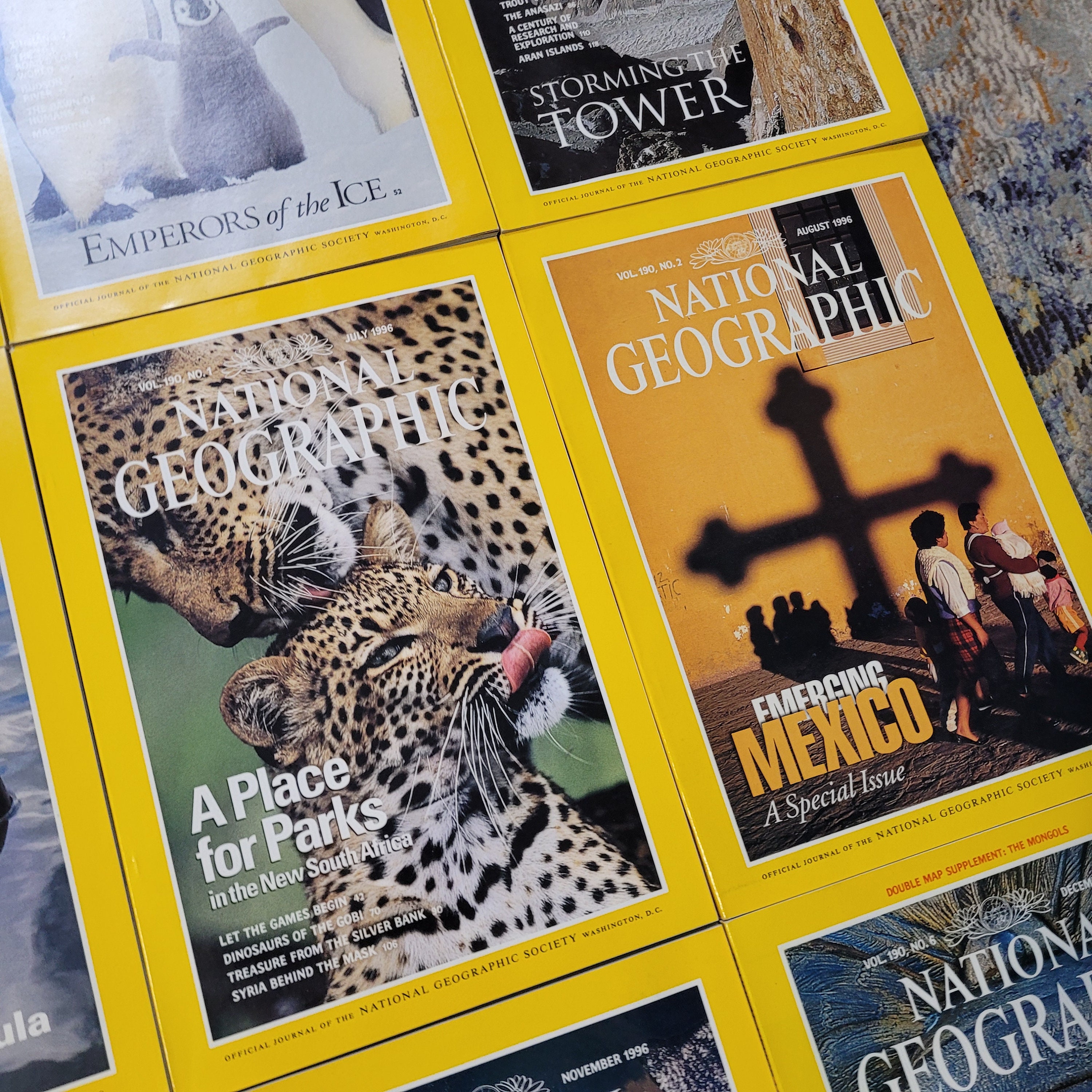 1996 National Geographic Magazine Collection Full Year Vintage Nat Geo ...
