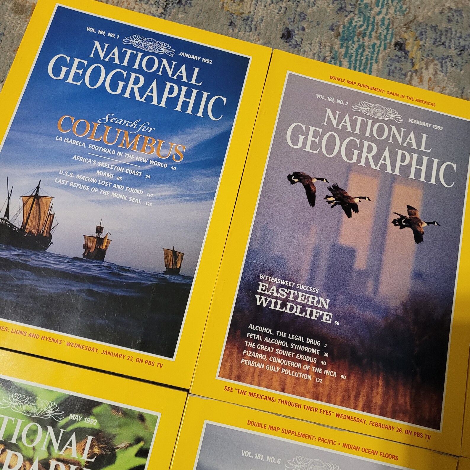 1992 National Geographic Magazine Collection Full Year Nat Geo Vintage ...