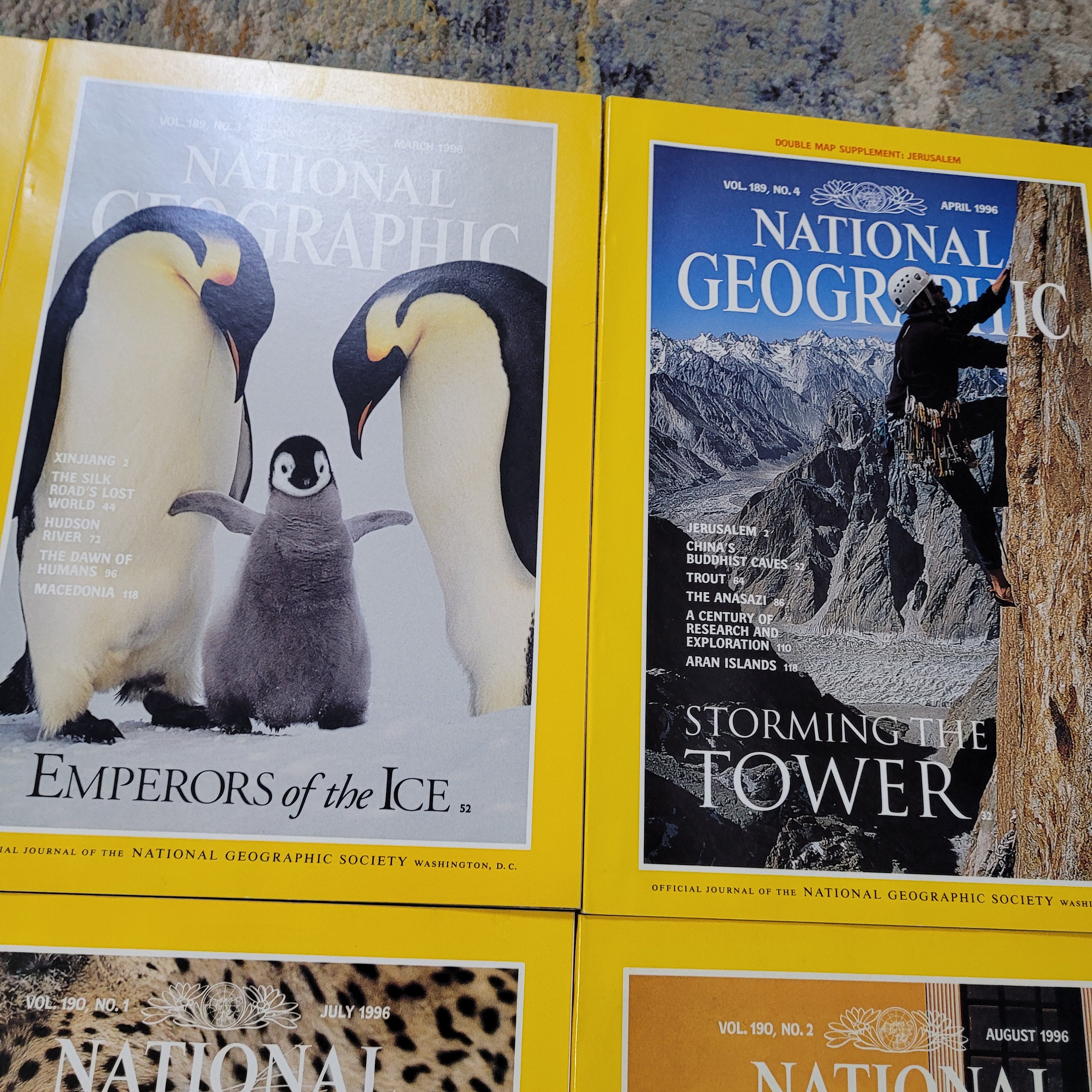 1996 National Geographic Magazine Collection Full Year Vintage Nat Geo ...