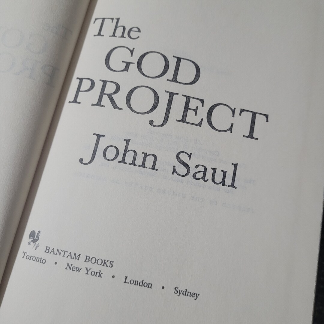 The God Project by John Saul Vintage 1980s Horror Fiction Novel Vintage ...