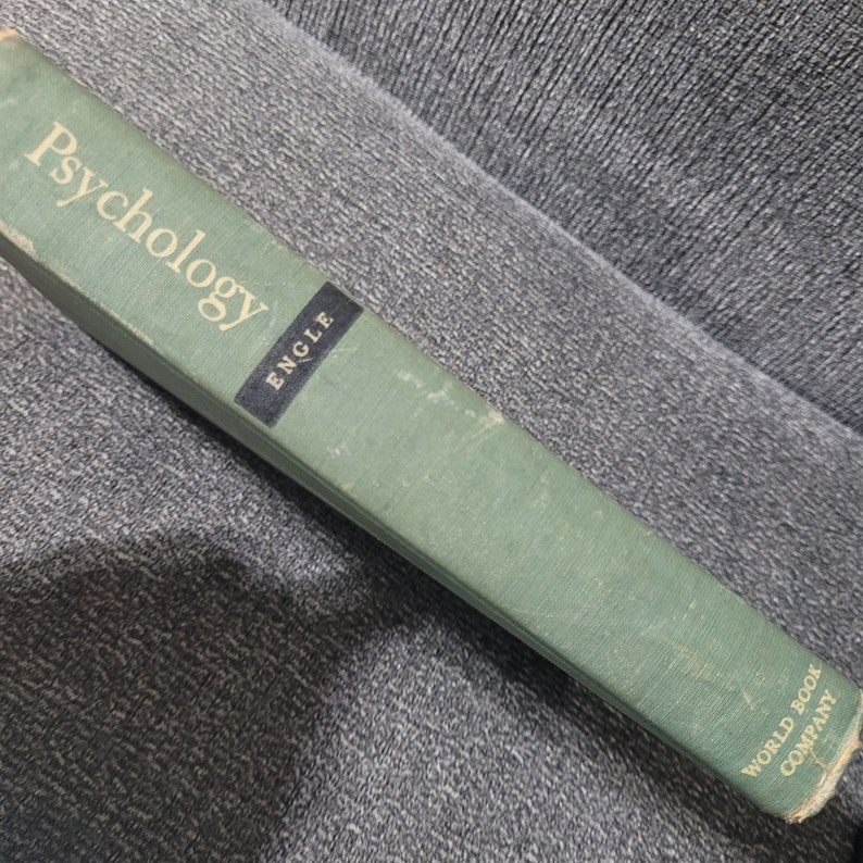 Psychology by TL Engle 1950's Vintage Book on Psychology Gift for ...